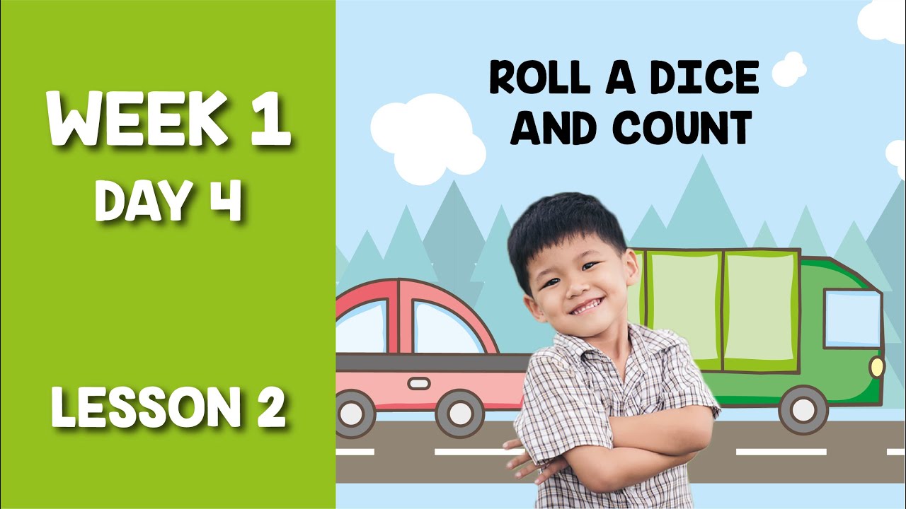 Age 2: Roll a dice and count | Wk1 D4 L2 | A Counting Game - YouTube