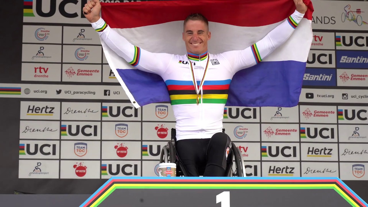 Jetze Plat World Champion • Paracycling UCI TimeTrial 2019 - YouTube