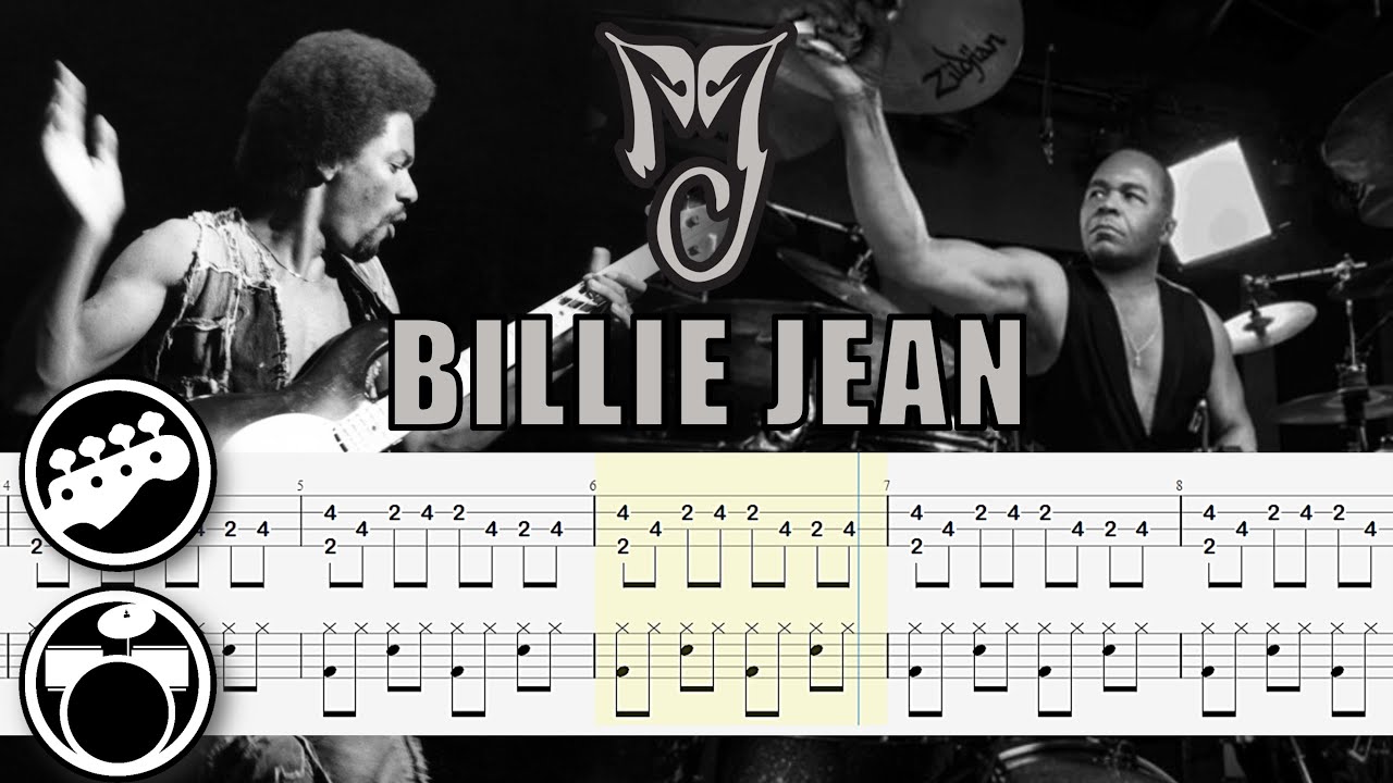 Michael Jackson - Billie Jean (Isolated Bass Tabs & Drum Tabs) By ...