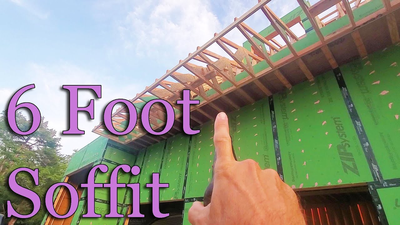 Finishing the 6 Foot Soffit on the Off Grid Homestead Barndominium ...