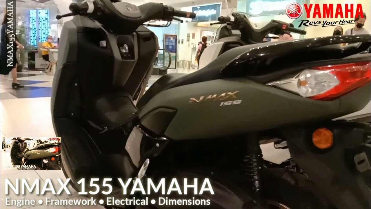 N MAX 155 YAMAHA engine, framework, electrical, dimensions ...