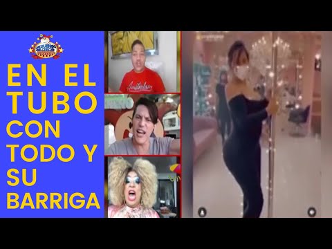 Ana Carolina batiéndolo durísimo en el tubo con todo y su barriga