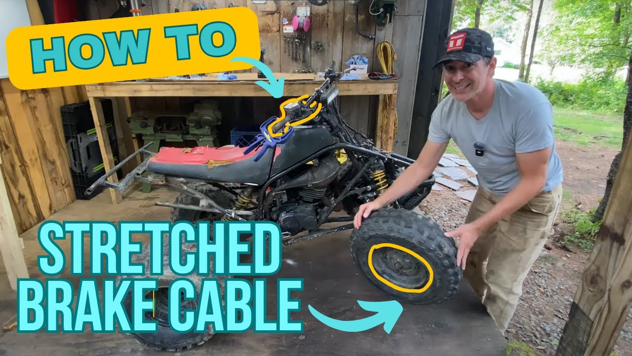 How To Adjust Stretched ATV Front Cable Pull Brakes at the Hub Splines ...