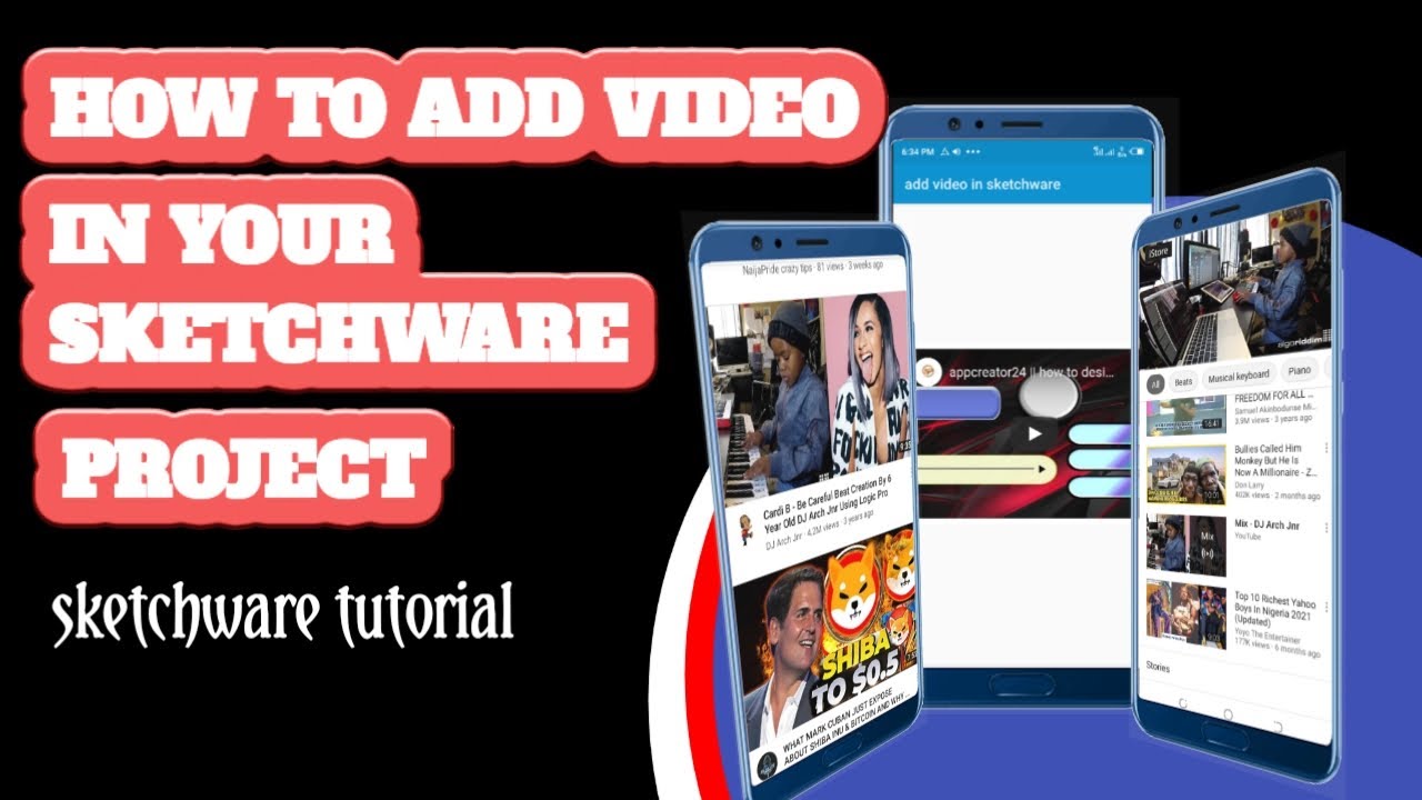 Sketchware How To Add Video In Your Sketchware Project Video Add Youtube Videos In