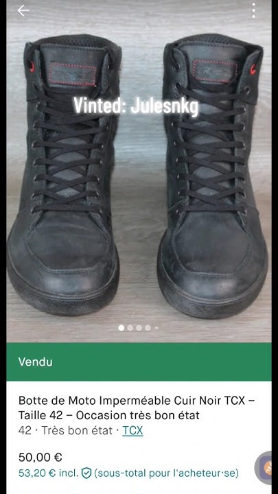 Meilleure Vente Sur Vintedㅣbotte De Moto Tcx Youtube