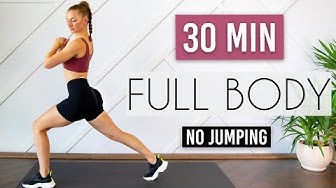 30 MIN FULL BODY FAT BURN HIIT Ab, Core, Arm, Back, Leg, Thigh & Cardio All Standing No Repeats ...