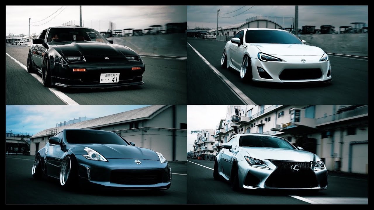 [4K] Japan Street Meeting #1 Z31 / Z34 / RCF / 86 / stance / static ...