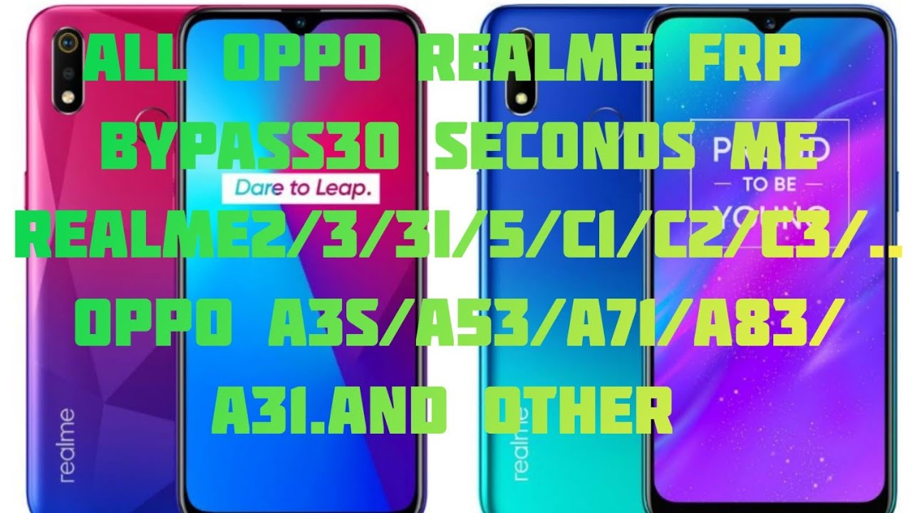 realme 3 rmx 1825 frp bypass cod easy oppo and realme all models ...