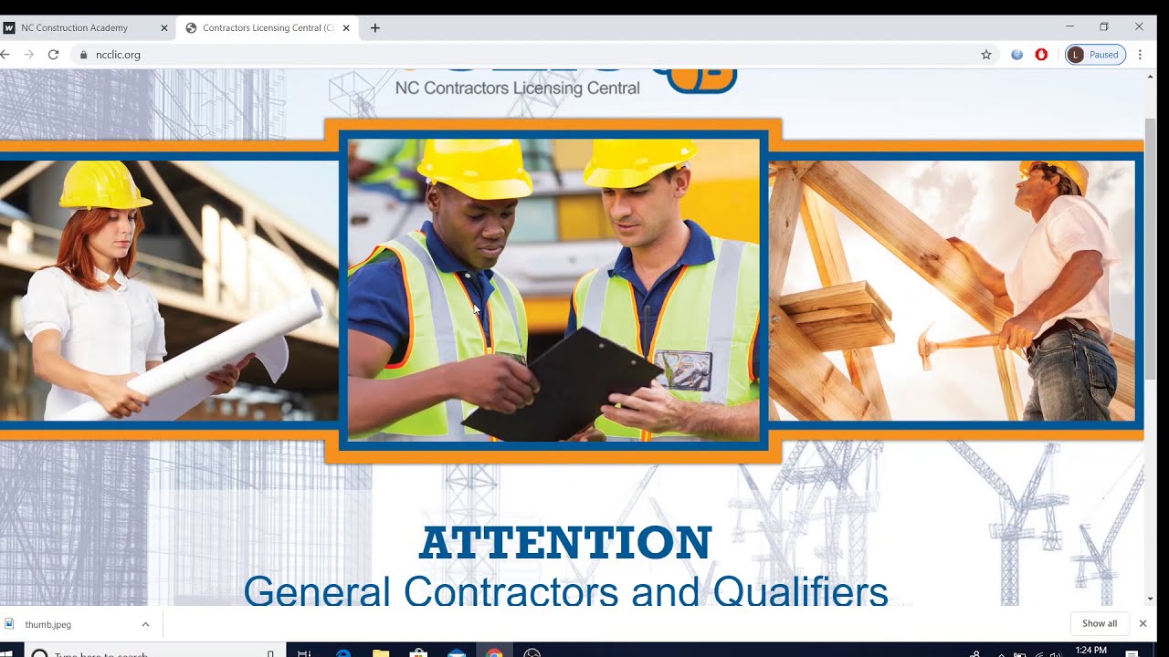 NC Construction Academy Tutorial- Web tutorial for qualifier # - YouTube