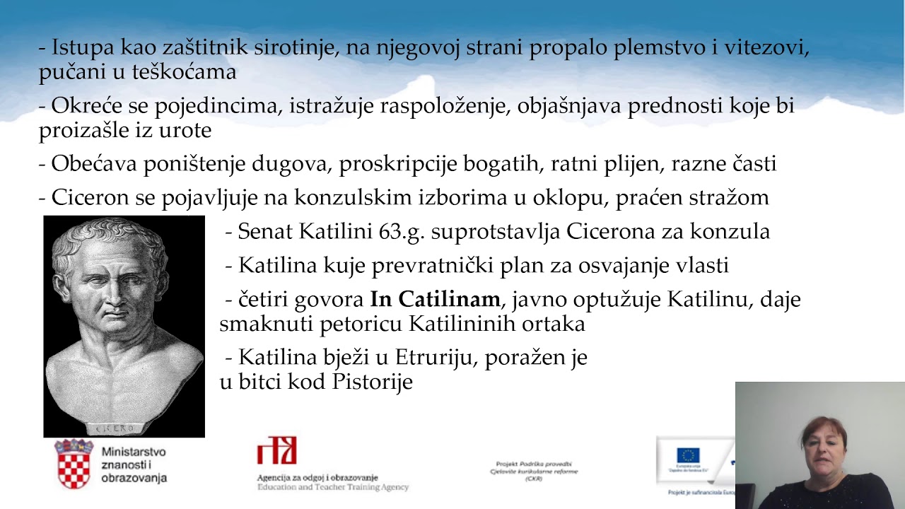 Latinski jezik, 2. r. SŠ (opća gimnazija) - Katilina/perifrastična ...
