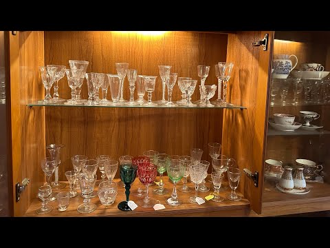 My antique glass collection. - YouTube