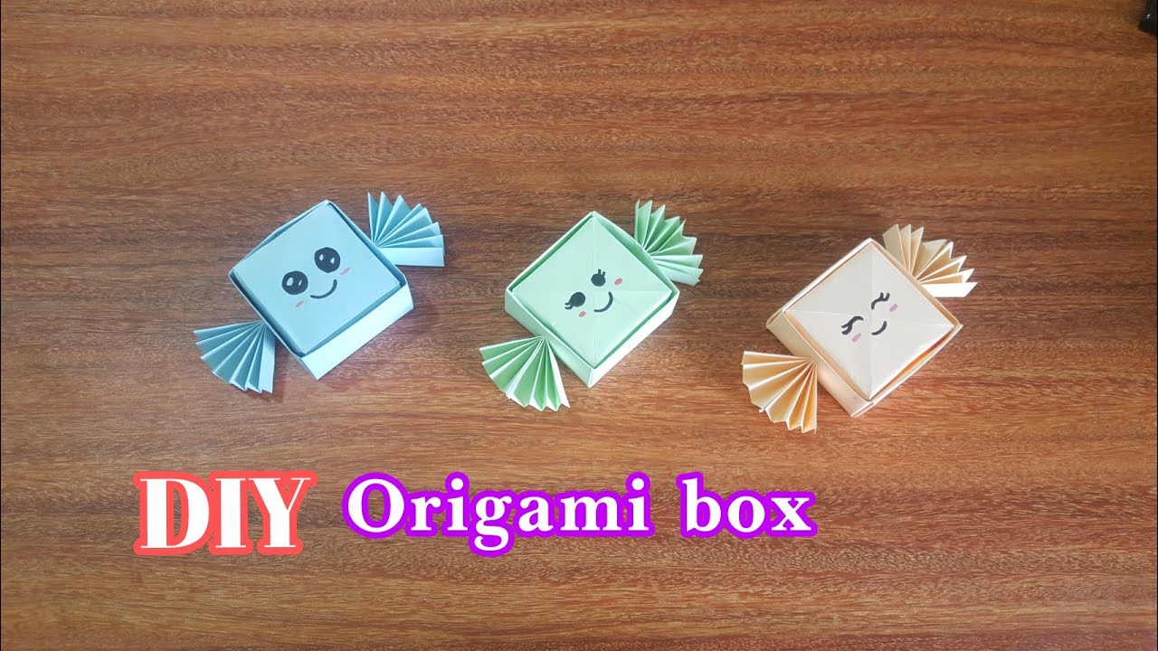 How to make a Origami Candy Box|DIY Candy Box|DIY Origami Box Tutorial ...