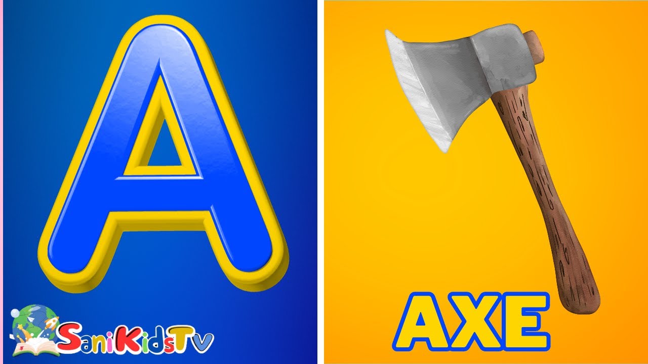 Phonics Song | A For Axe B For Ball short and easy words for kids | ABC ...