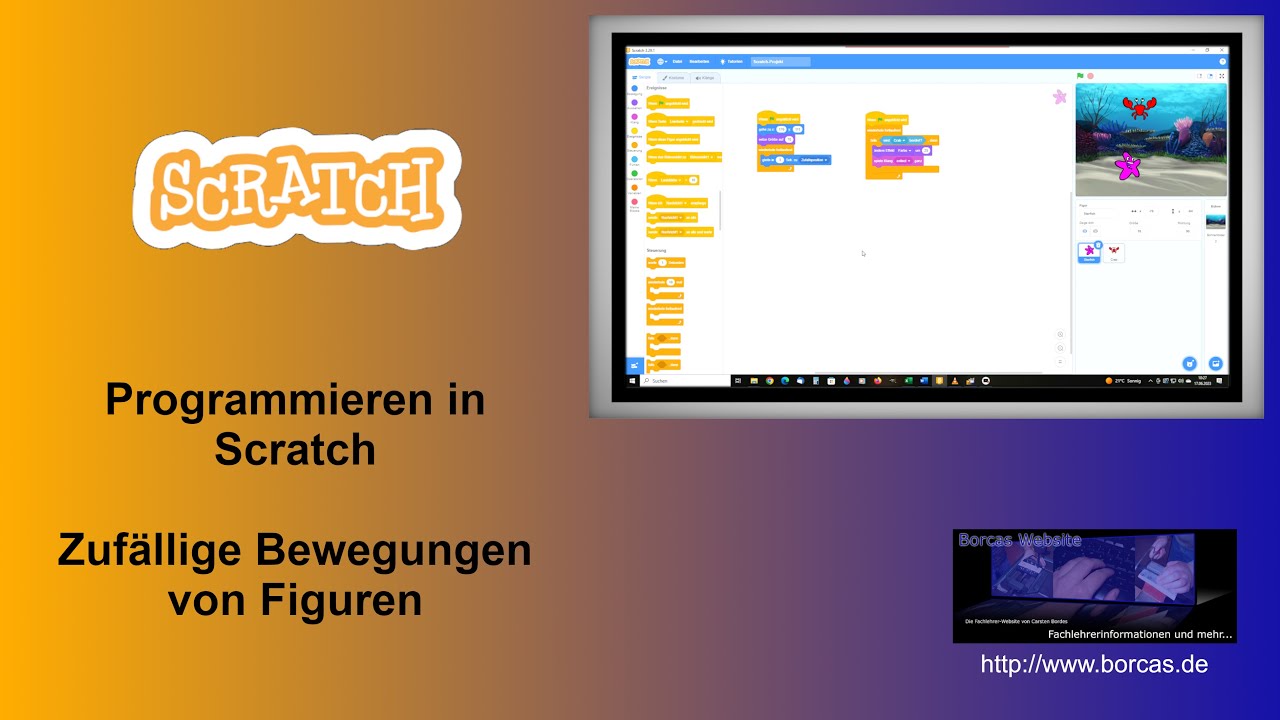 Programmieren in Scratch – Zufällige Bewegungen - YouTube