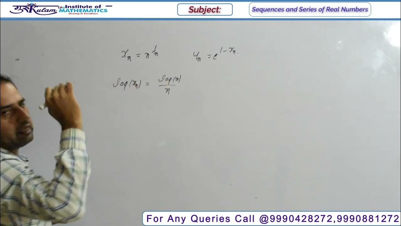IIT JAM 2020 Sequences and Series of Real Numbers Qno 41 - YouTube