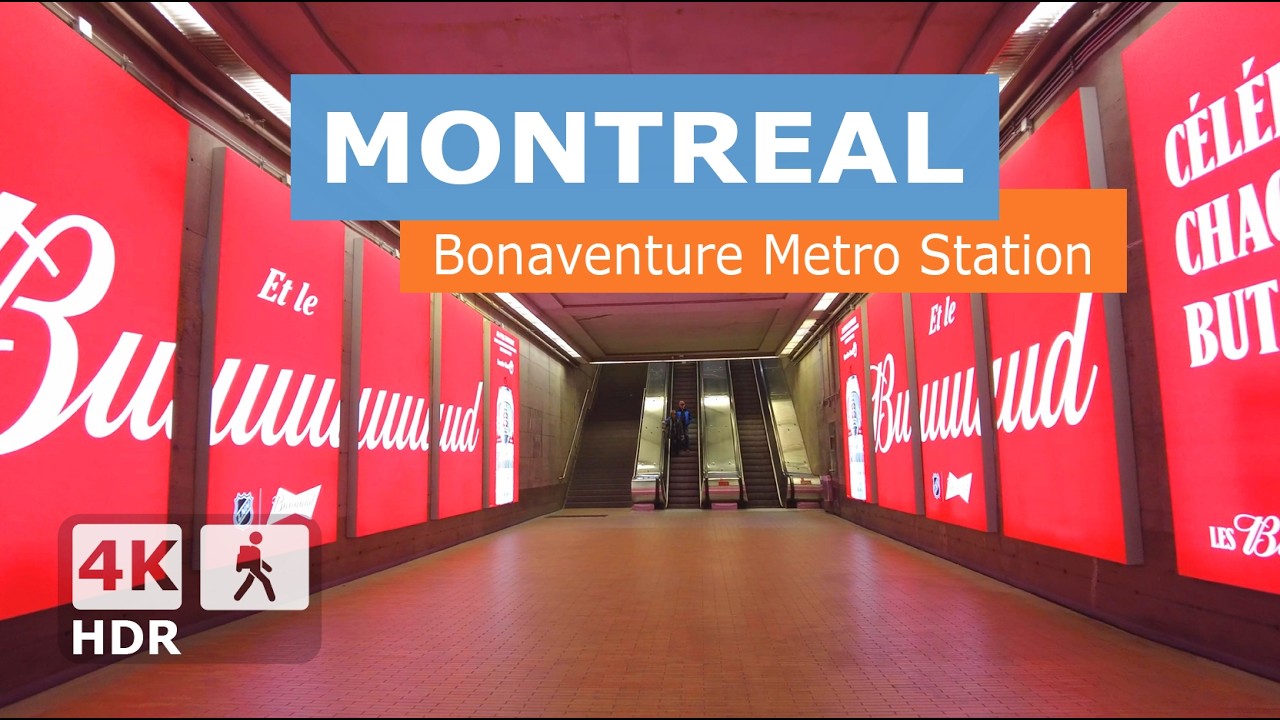 [ 4K ] Bonaventure Metro Station Walking Tour | Orange Line | Montreal ...