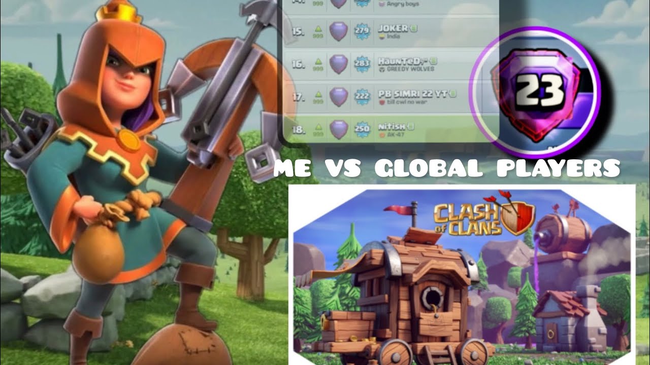 ME VS TOP GLOBAL PLAYERS (CLASH OF CLANS) COC - YouTube