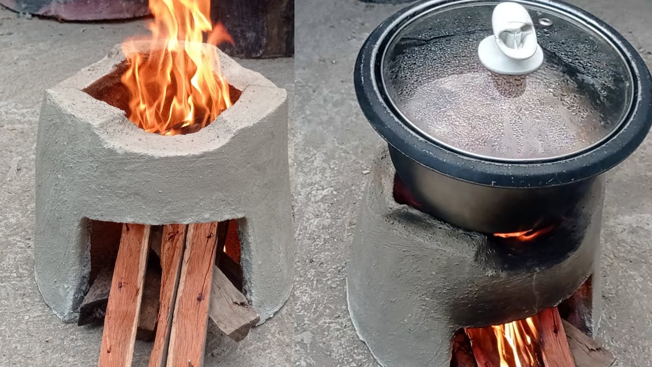 How to make simple wood stove at home. - YouTube
