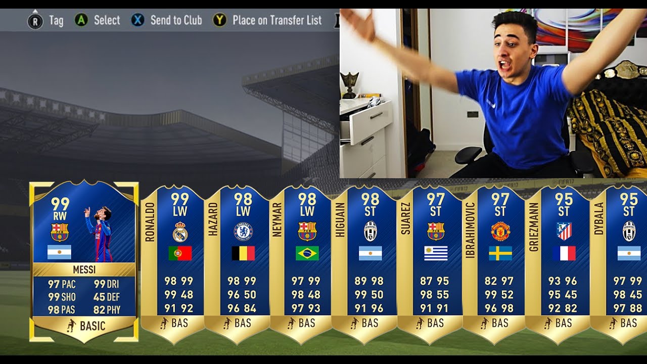 A TOTS IN EVERY PACK!!! (FIFA 17 TOTS PACK OPENING) - YouTube