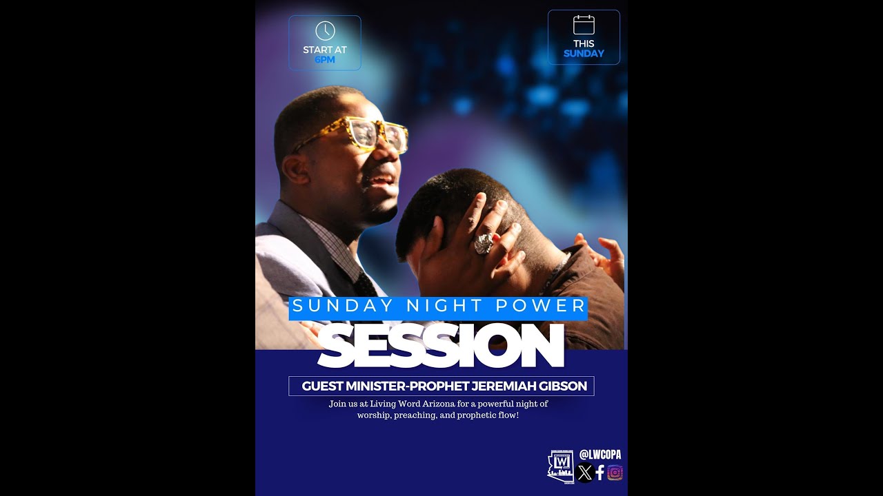 Sunday Night Power Session w/ Prophet Jeremiah Gibson - YouTube