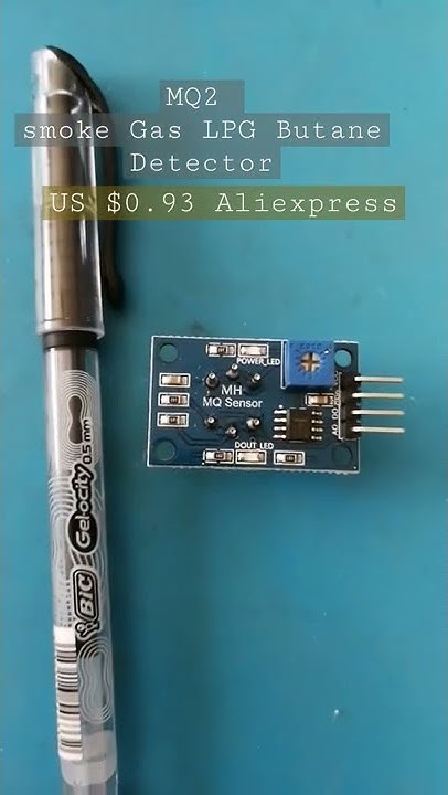 MQ2 Smoke Gas LPG Butane Hydrogen Detector module for Arduino - YouTube