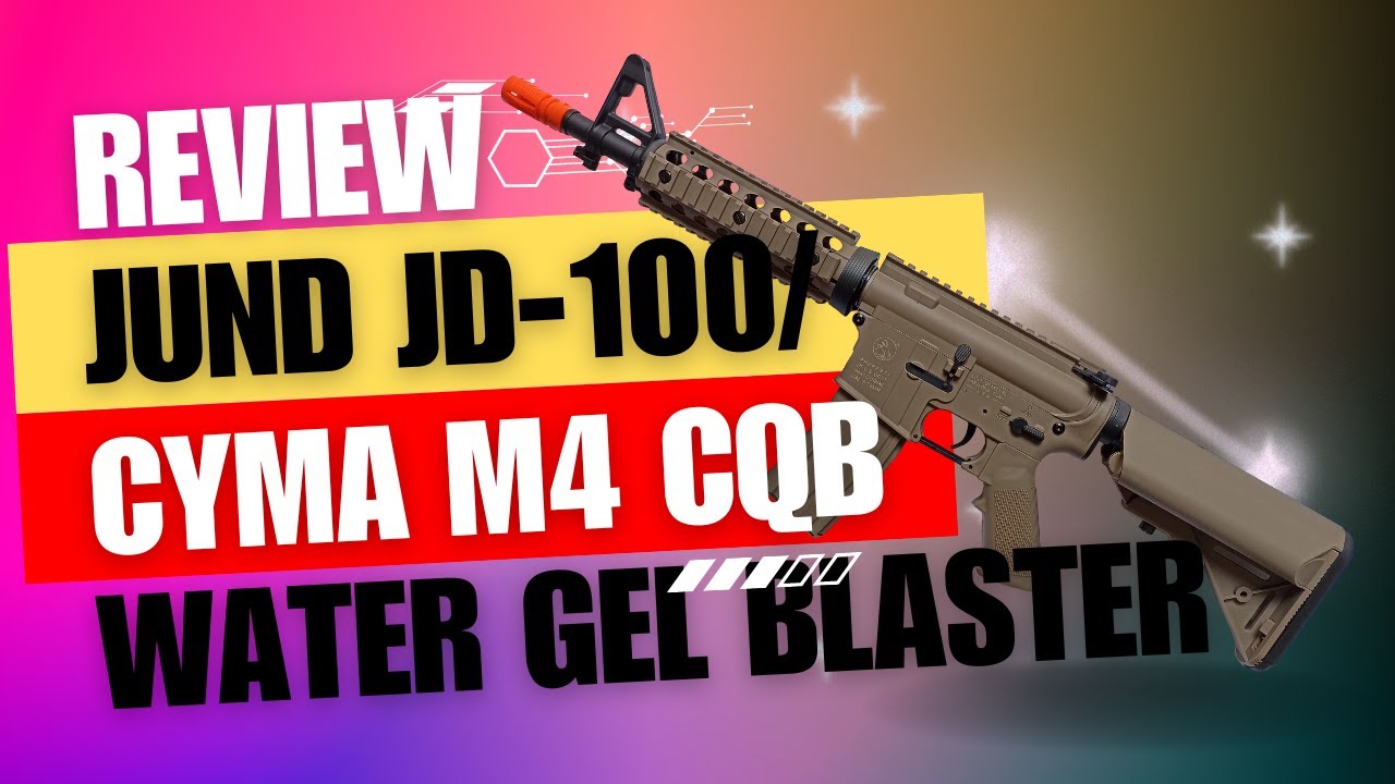 Review Water Gel Blaster JUND JD-100 M4 CQB - YouTube