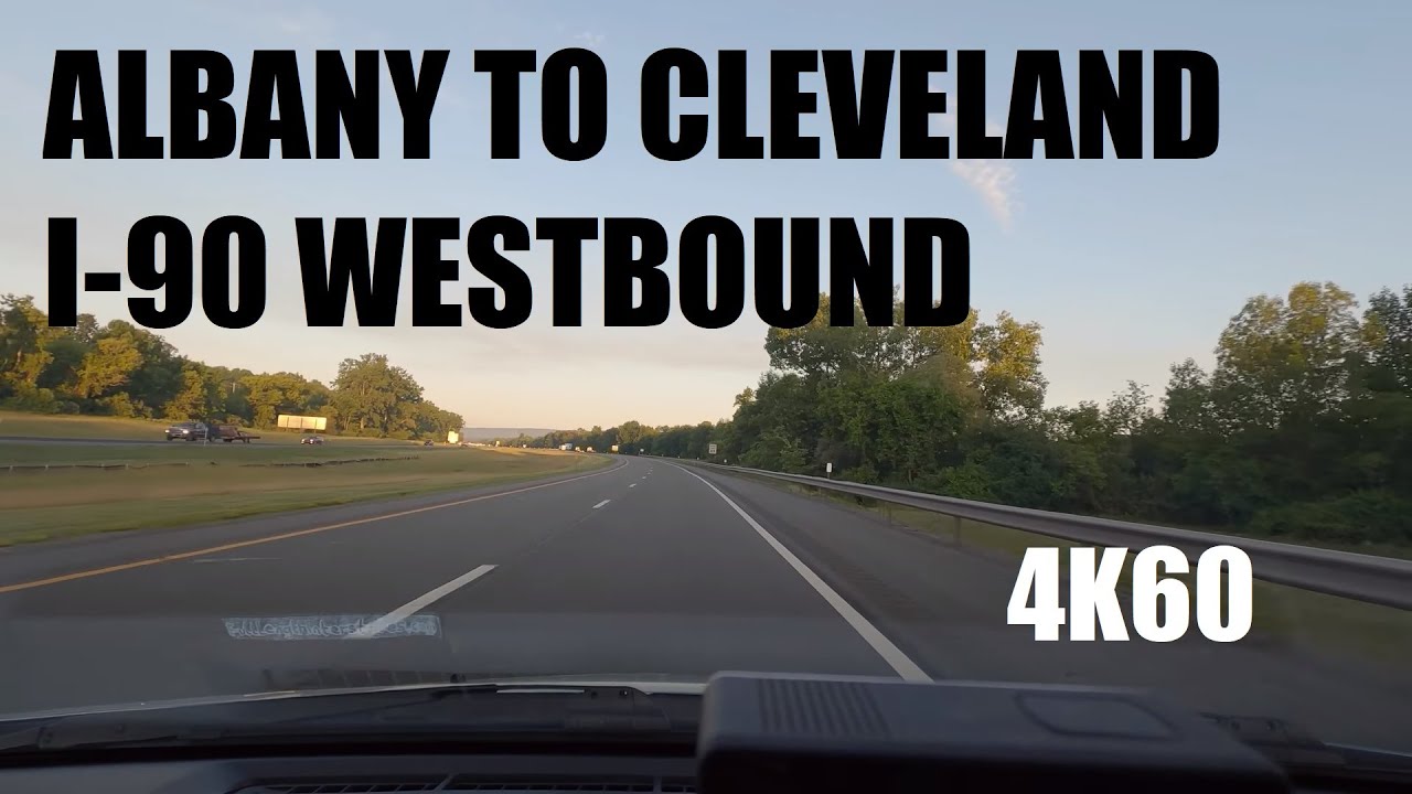 I-90 WB: NY Exit 25A to Amherst, OH Service Plaza 4K60 - YouTube