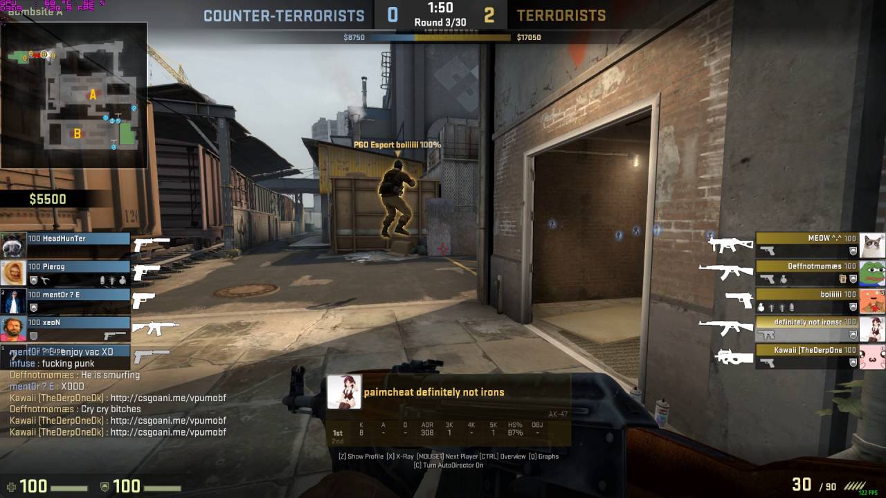 Counter Strike Global Offensive Cheater 18.08.2011 - YouTube