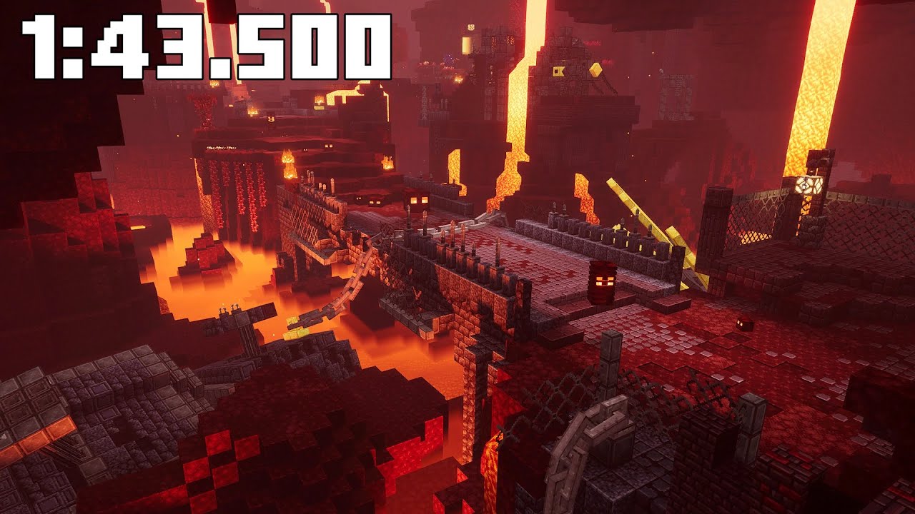 [WR] Minecraft Dungeons "Nether Wastes" Speedrun in 1:43.500 - YouTube