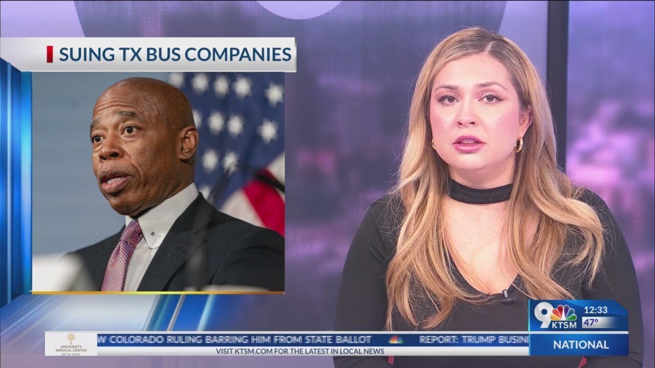 Ny Mayor Eric Adams Announces Lawsuit Against 17 Charter Buses