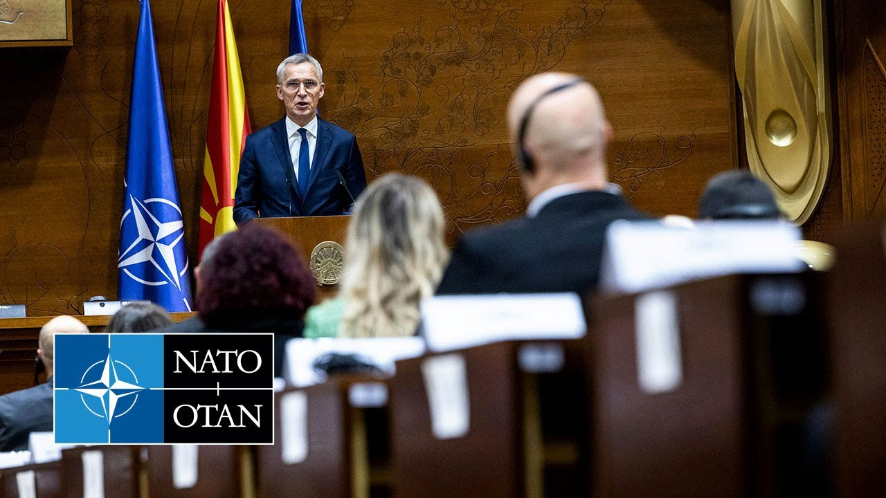 NATO Secretary General at the Assembly of North Macedonia 🇲🇰, 21 NOV ...