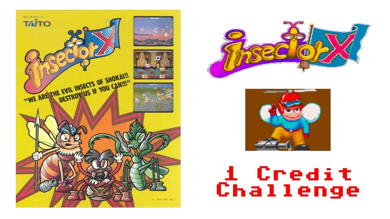 Insector X (Arcade) - 1 Credit Challenge - YouTube