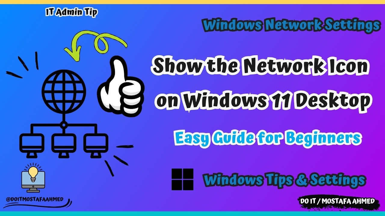How to Show the Network Icon on Desktop in Windows 11 | Easy Guide for ...