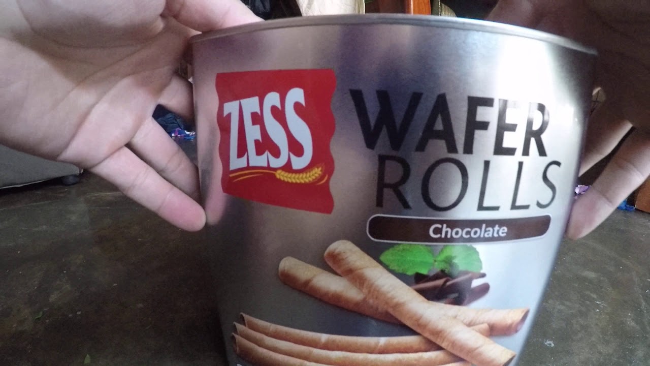 zess chocolate wafer rolls 巧克力蛋捲 - YouTube