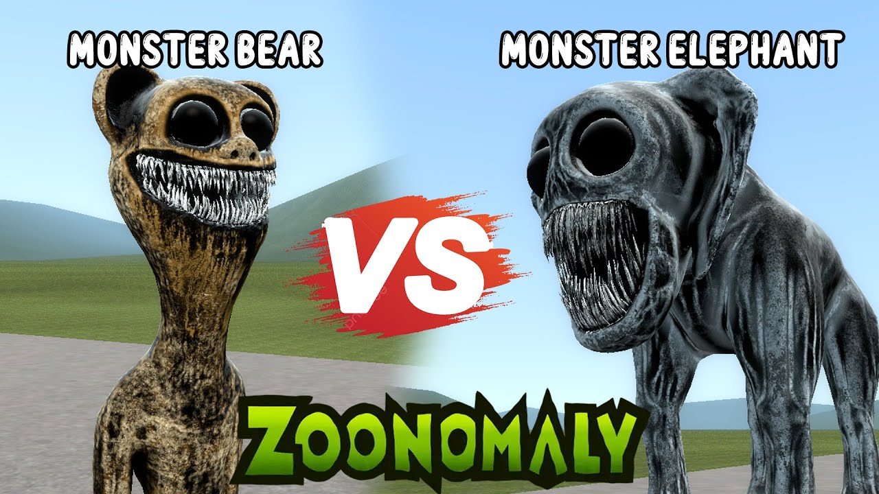 Monster Bear vs Monster Elephant (ZOONOMALY MONSTERS BATTLE) - YouTube