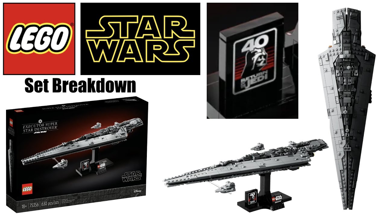Lego Executor Super Star Destroyer Set Breakdown - YouTube