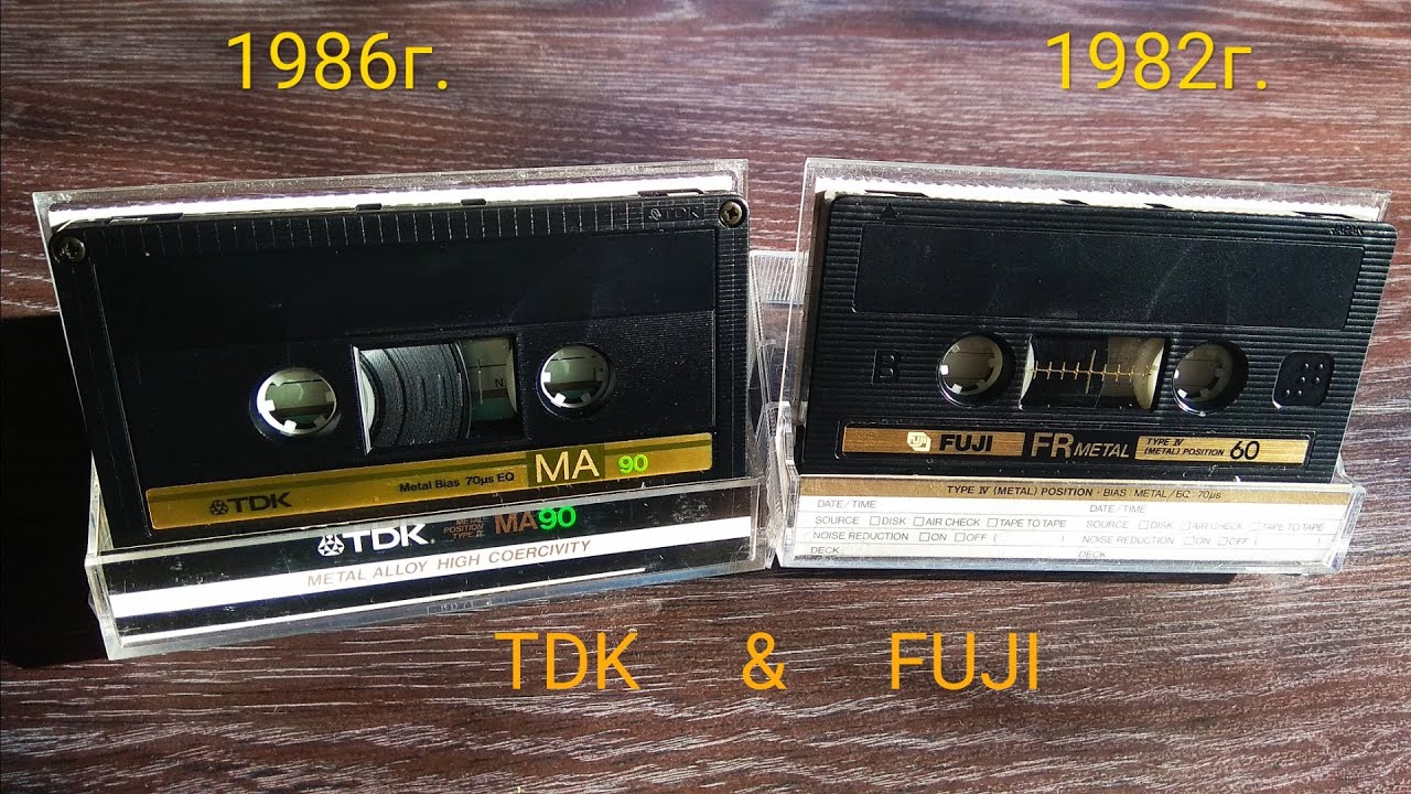TDK MA90 `86 US / FUJI FR60 Metal `82 US/EUR #аудиокассета / audio ...