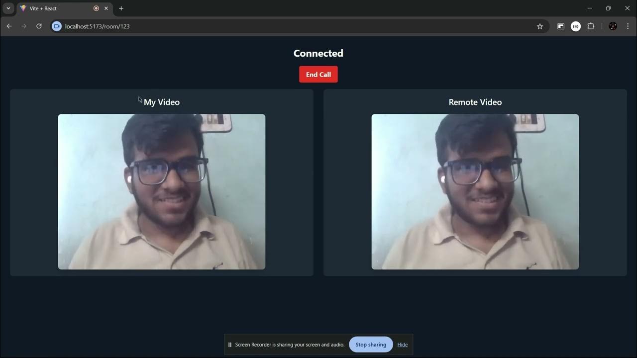 video-call app using react and socket.io WebRTC - YouTube