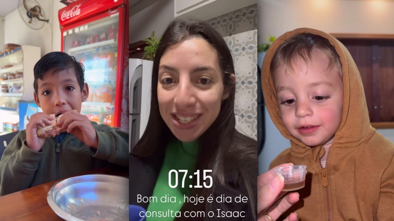 Sara kellen leva Isaac no pediatra+ Pedrinho precisou tomar remédio ...