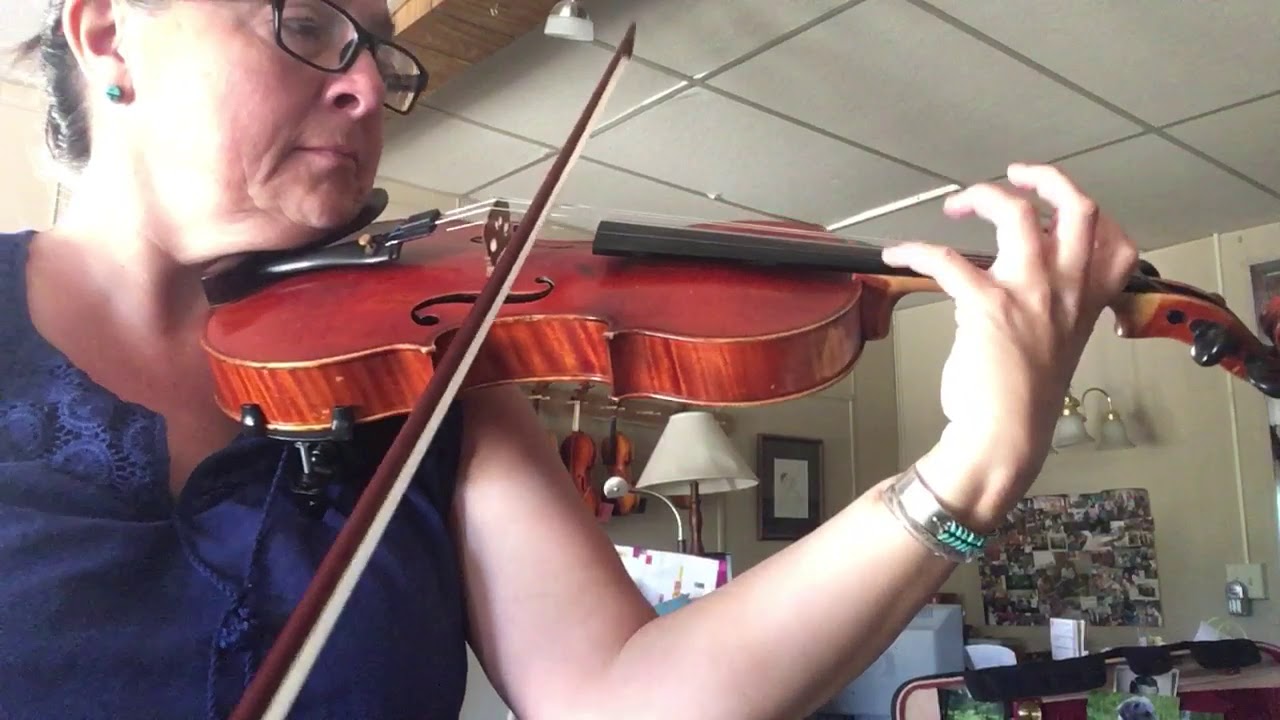 Violin: Bach Boureé measures 18-20 - YouTube