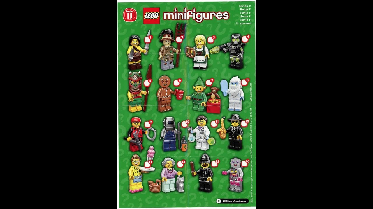 LEGO Collectible Minifigures Series 11 - ALL 16 MINIFIGURES PICTURES ...