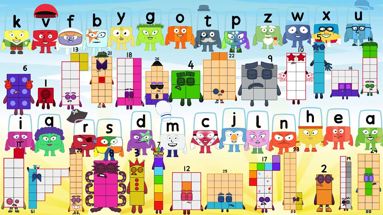 Sprunki Alphablocks x Numberblocks Crossover Band | Compilation ...