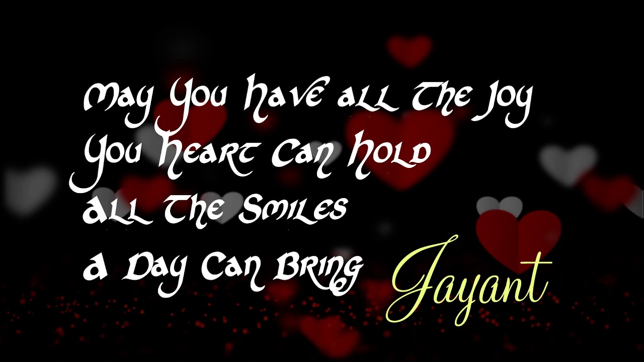 Jayant Name meaning With Birthday message - YouTube
