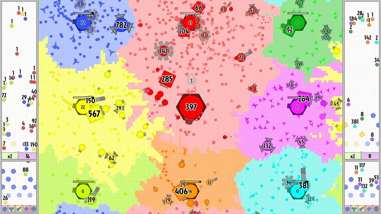 8 Color Battle Royale - Diep.io-Style Territory War [Marble Race in Unity] #23 - YouTube