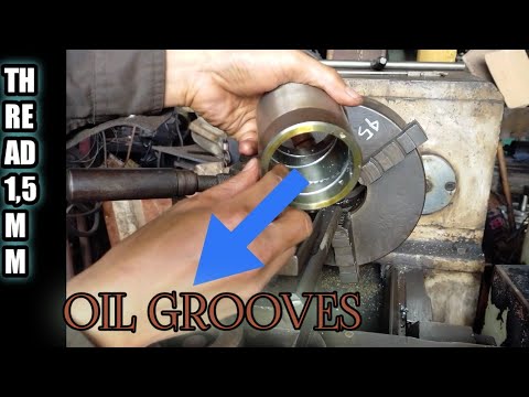 How to make oil groove / DIY cutting grease groove in bush. - YouTube
