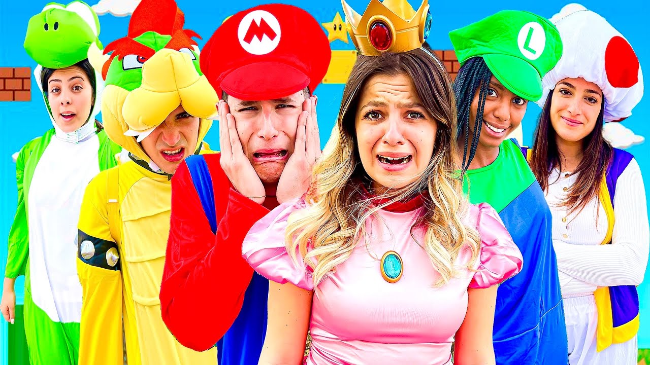 GIOCHIAMO A SUPER MARIO NELLA VITA REALE CON I NOSTRI AMICI CHALLENGE!⭐ ...