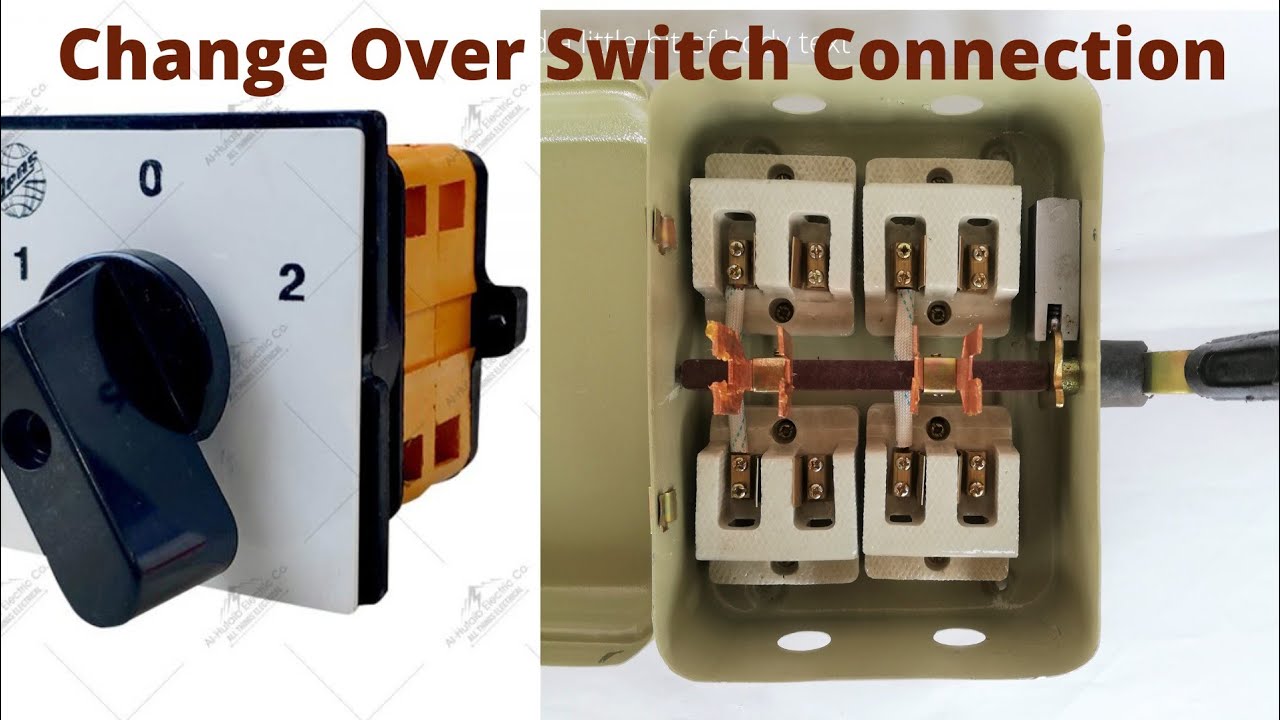 Change Over Switch Connection - YouTube