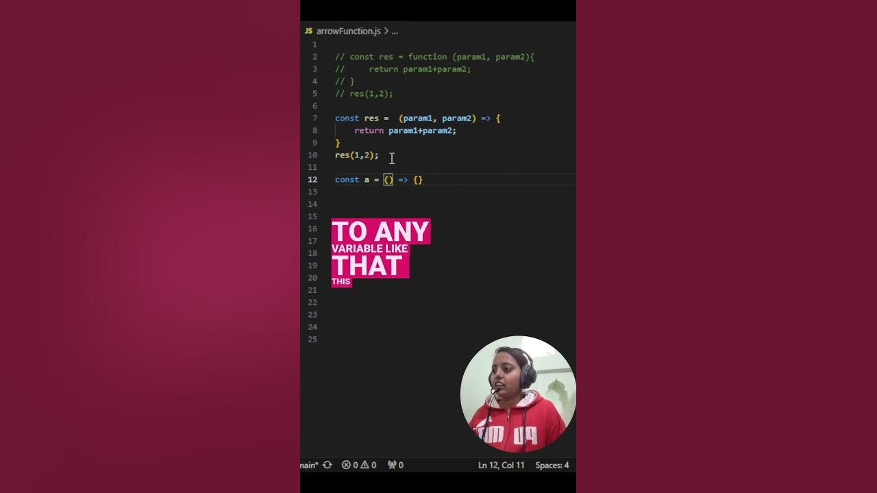 Arrow function #javascript #college #careergrowth #function #arrowfunction #interviewquestions ...