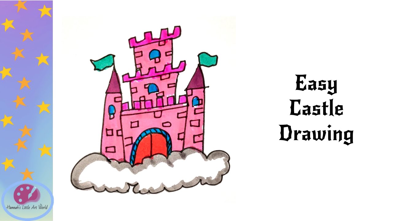 👑 Princess Castle Drawing 🏰 Easy & Magical! - YouTube
