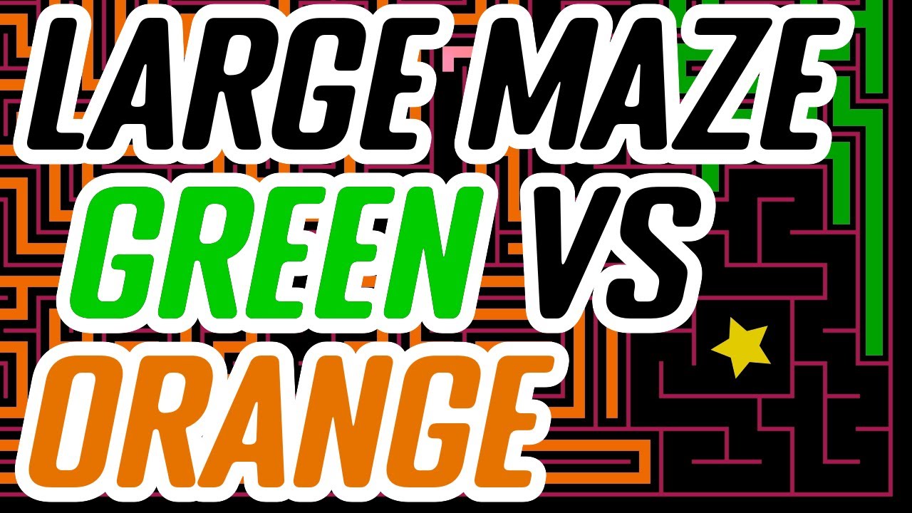 Verdant Rush vs. Citrus Burst 🍃🍊 #LargeMaze - YouTube